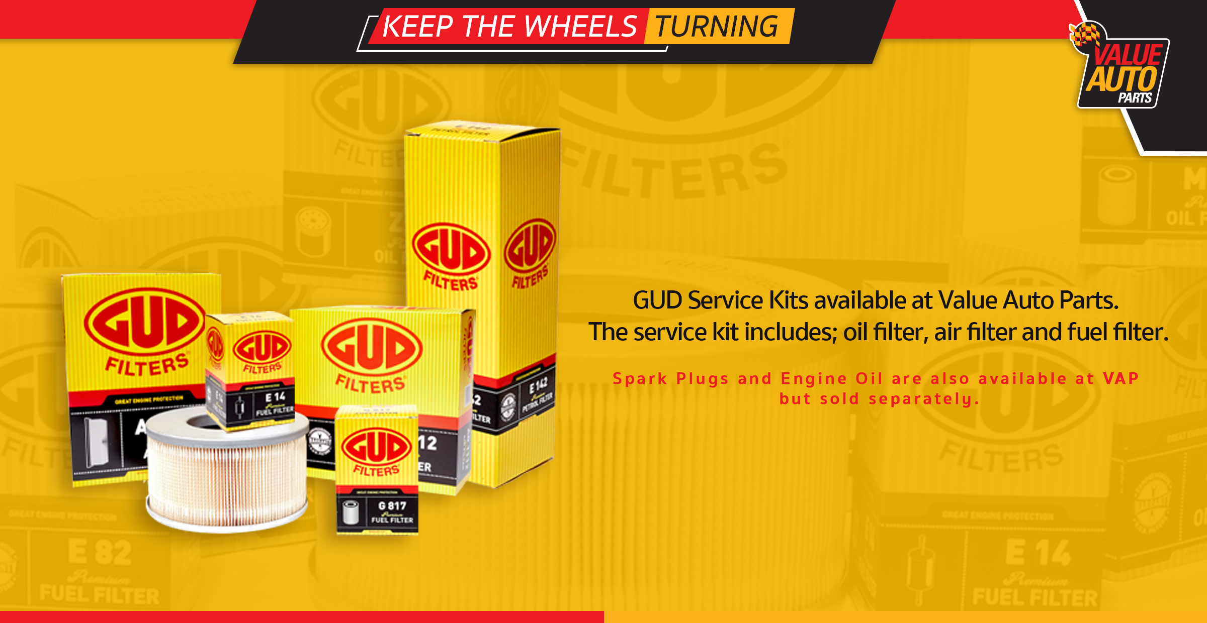 GUD SERVICE KITS AVAILABLE AT VALUE AUTO PARTS